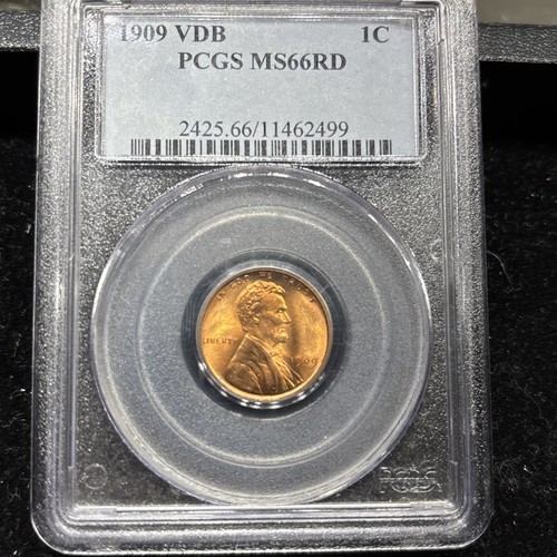 1909 VDB Lincoln Wheat Cent PCGS MS66 RED WOW !!!!! | eBay