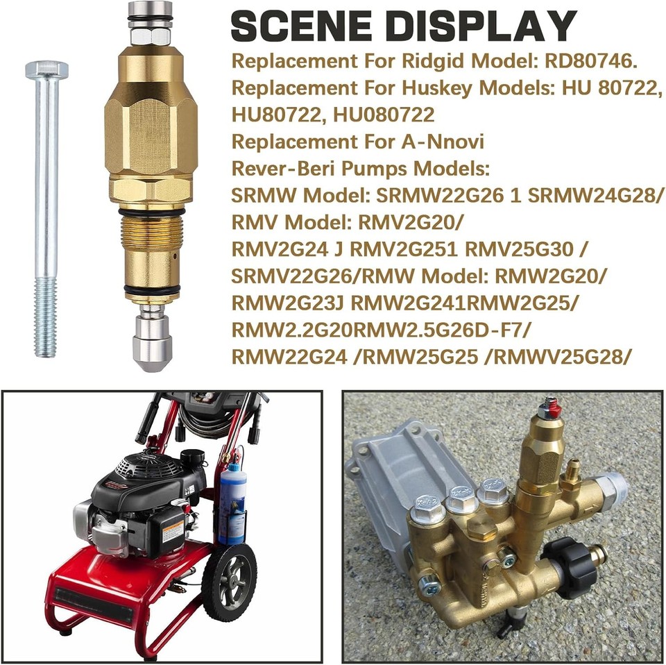 AR42118 Pressure Washer Pump Unloader Valve Rebuild Kit for RMV/RMW ...