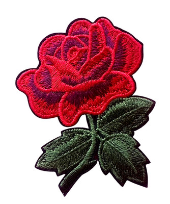 Beautiful red rose Embroidered iron on Patch 3+1/2 x 2+3/4 inch FREE ...