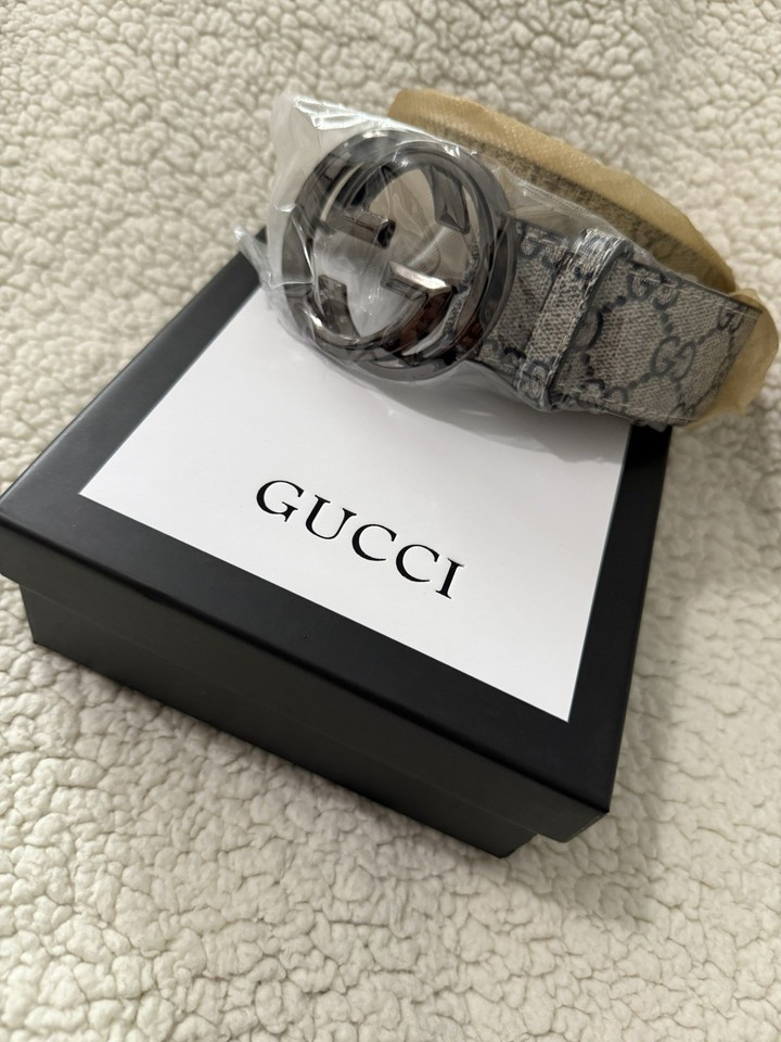 GUCCI DOUBLE GG BELT 120CM BROWN ⭐️⭐️⭐️⭐️⭐️ | eBay UK