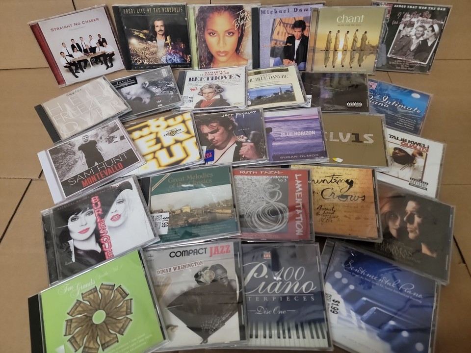 Lot of 10 Assorted CDs MIX ALL Genres Artwork+Case RANDOM BUNDLE ...