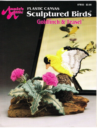 Goldfinch Teasel Bird Plastic Canvas Pattern Annie's Attic Sculptured ...
