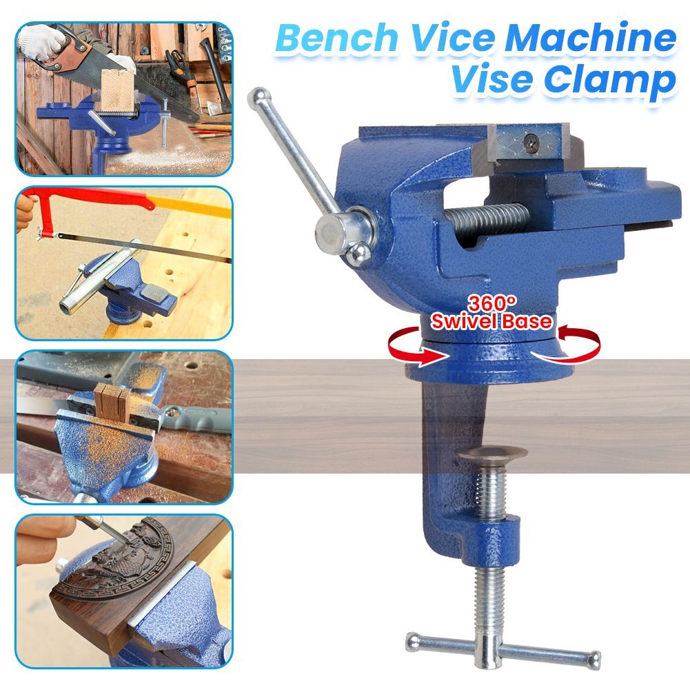 Heavy Duty Engineers Vise Swivel Base Workshop Vice Clamp Jaw Work Bench Table~ | eBay