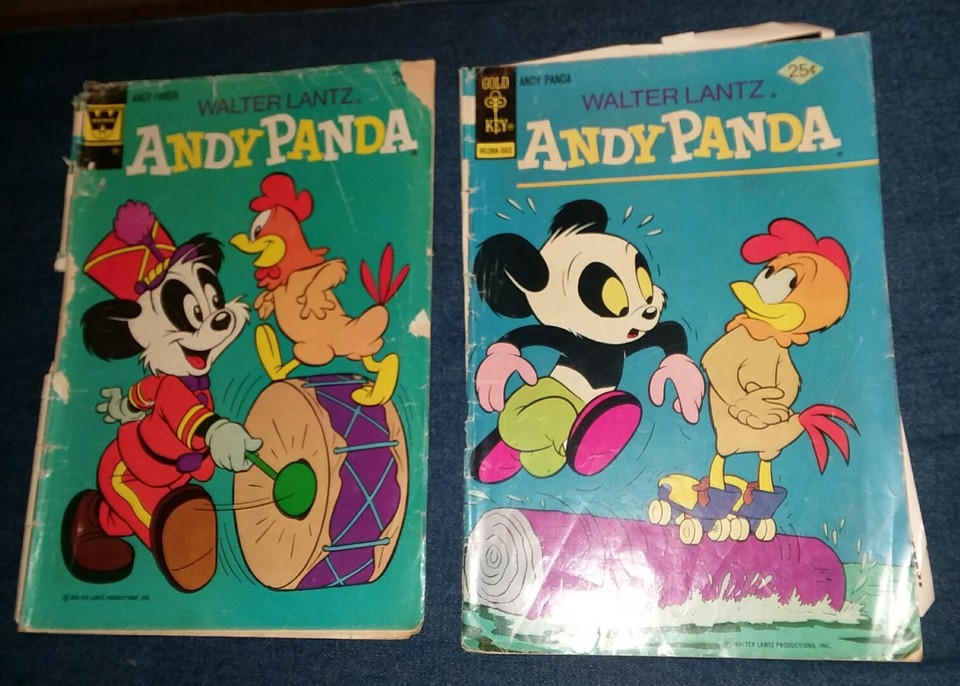 Walter lantz andy panda 1 7 8 9 17 comics lot run set movie collection ...