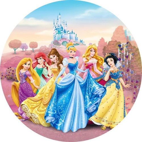 Round Princess Girls Backdrop Party Baby Shower Birthday Props ...