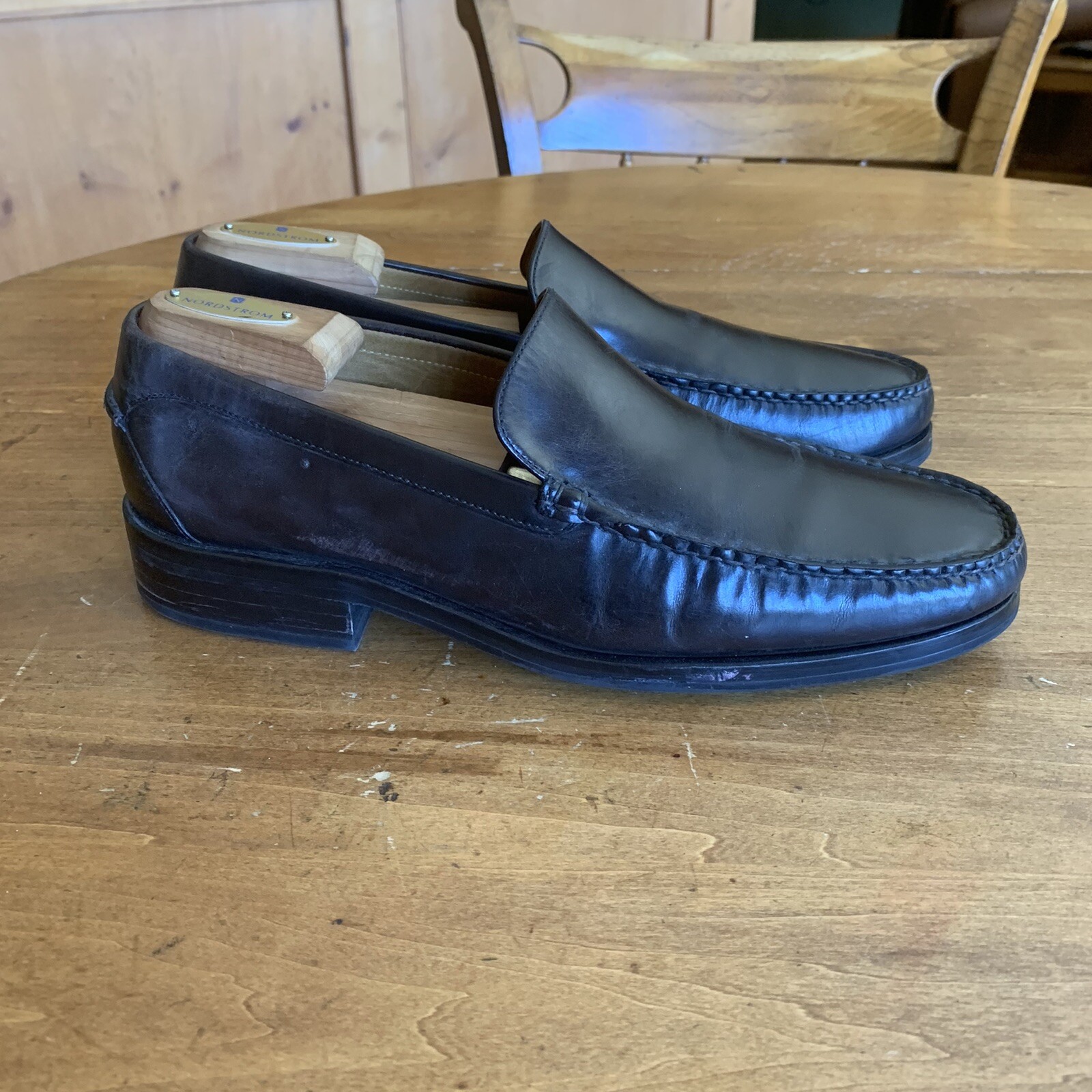 Mens Cole Haan Dark Brown Plain Vamp Loafers Size 10… - Gem