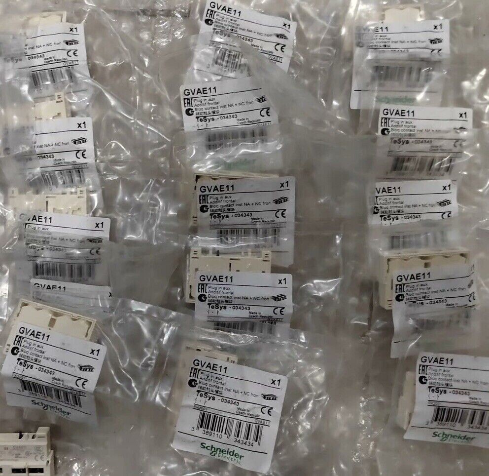 NEW GVAE11 TeSys GV2 & GV3 - auxiliary contact - 1 NO + 1 NC SCHNEIDER ...