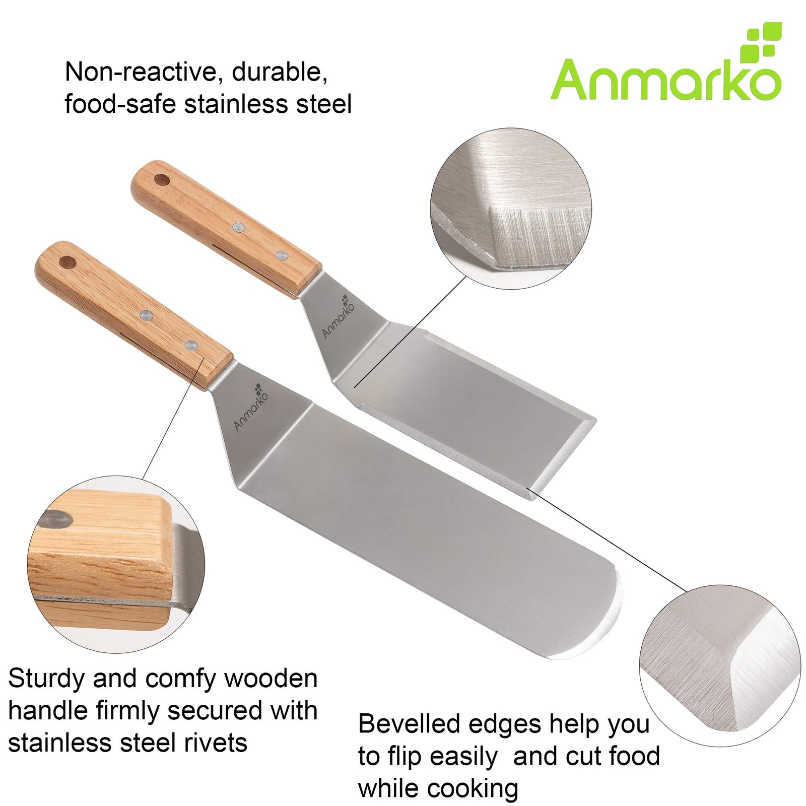 Metal Spatula Set Griddle Long Spatula Teppanyaki Spatulas Griddle ...