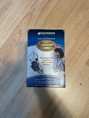 Plantronics T10 Corded Single Line Hands-Free Headset Telephone System ...