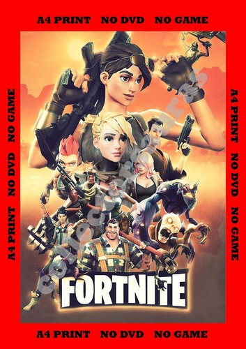 FORTNITE Characters - Advert - A4 PRINT ONLY + FREE POST - NO GAME - NO ...