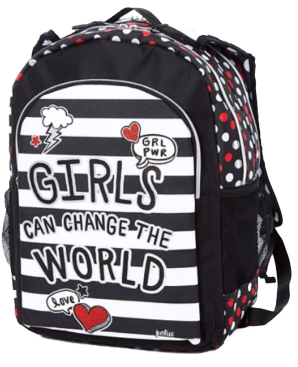 NWT Justice Pawsitivity Puppy Dog 2 Sided Backpack School Book Bag ...