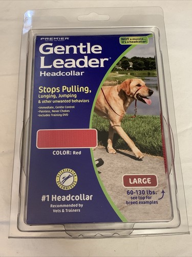 Gentle Leader Headcollar Red Size Large 60-130lbs - Brand New | eBay