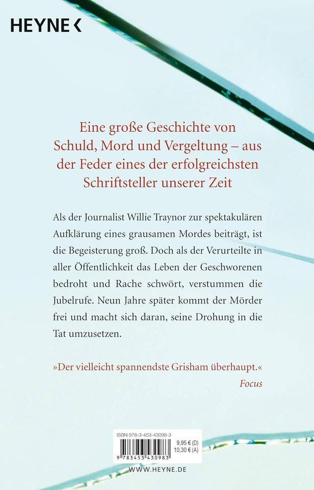 John Grisham Bernhard Liesen Bea Reiter Die Liste: Roma (Paperback) (UK ...