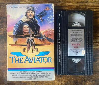 VHS: The Aviator (1985): MGM Book Box, Christopher Reeve, big | eBay