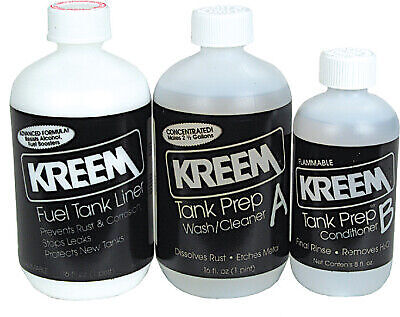 Kreem Kreem Combo Pack Part# 1210, Fuel Tank Liner, Tank Prep A & Tank ...