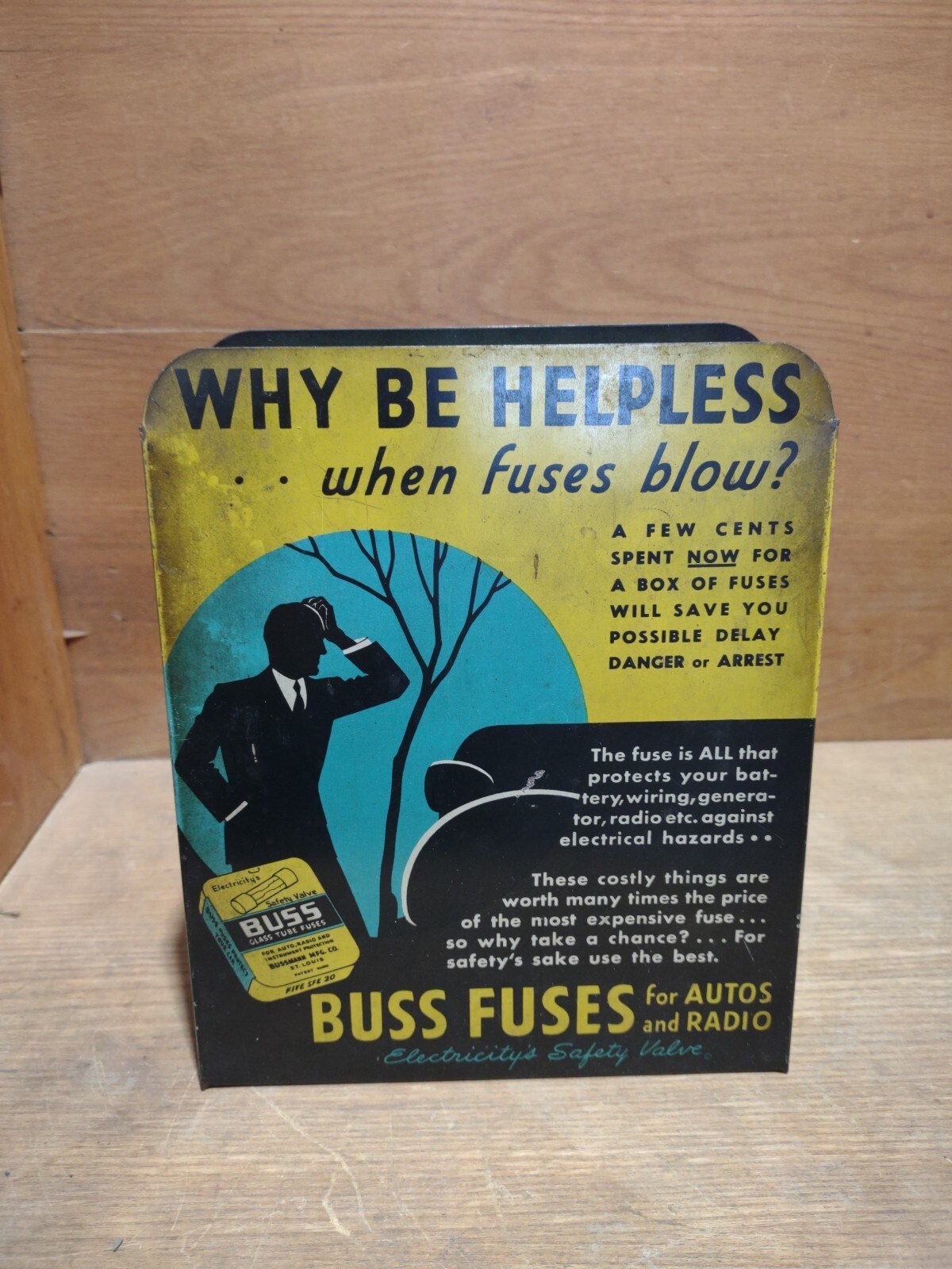 Vintage 1940/50s BUSS fuses display auto parts store | eBay