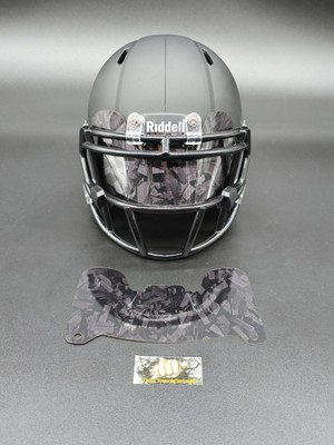 Custom Black Gloss Mini Helmet Visor (Thin Flexi Style) **See ...