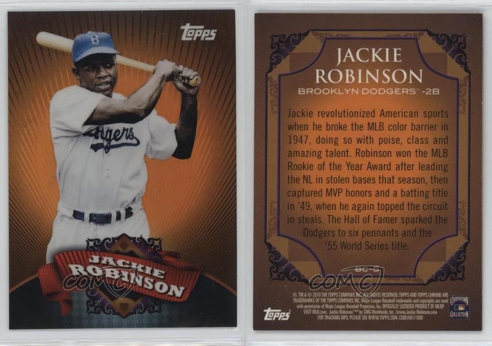 2010 Topps Chrome Target Exclusive Refractors Jackie Robinson #BC-5 HOF ...