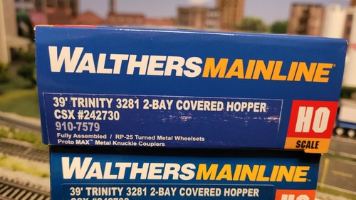 Walthers CSX Trinity 39' 3281 2 Bay Hopper 3 Car Set | eBay