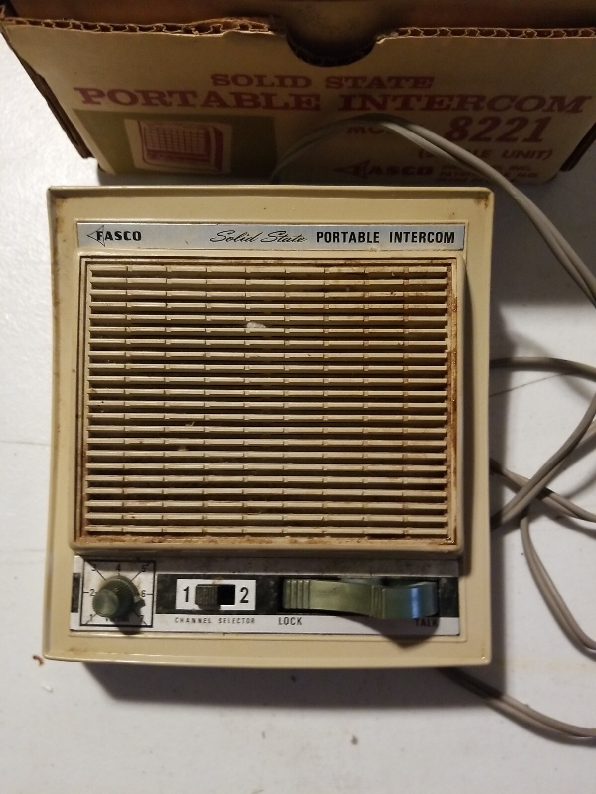Vintage Fasco Solid State Portable Intercom. 2 Channel System. In ...