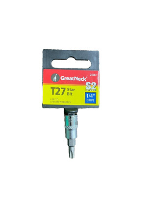 T27 Star Bit. 1/4" Drive. S2 Steel. Various Qtys. FREE SHIPPING | eBay