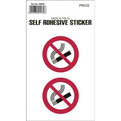 CASTLE PROMOTIONS Outdoor Vinyl Sticker - No Smoking Circle Pair V352 [AU] | eBay
