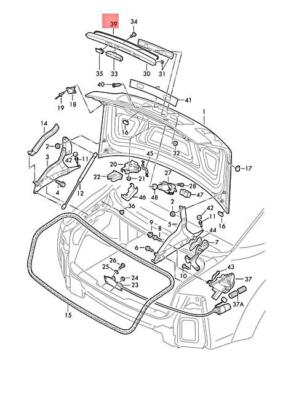 Genuine Seal 1-Part AUDI A8 S8 Quattro 4E0827599A | eBay