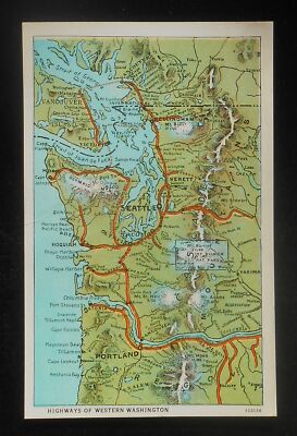 Western Washington Maps And Highways Western Washington State Map