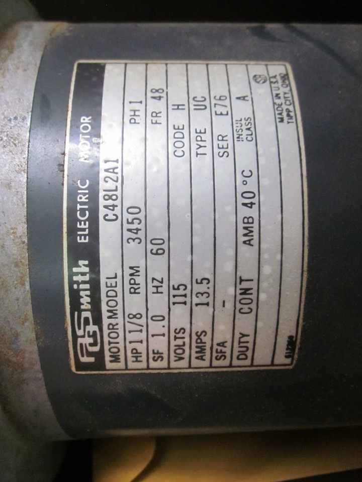 1980s Shopsmith Mark V replacement parts - A O Smith motor 1-1/8 HP | eBay
