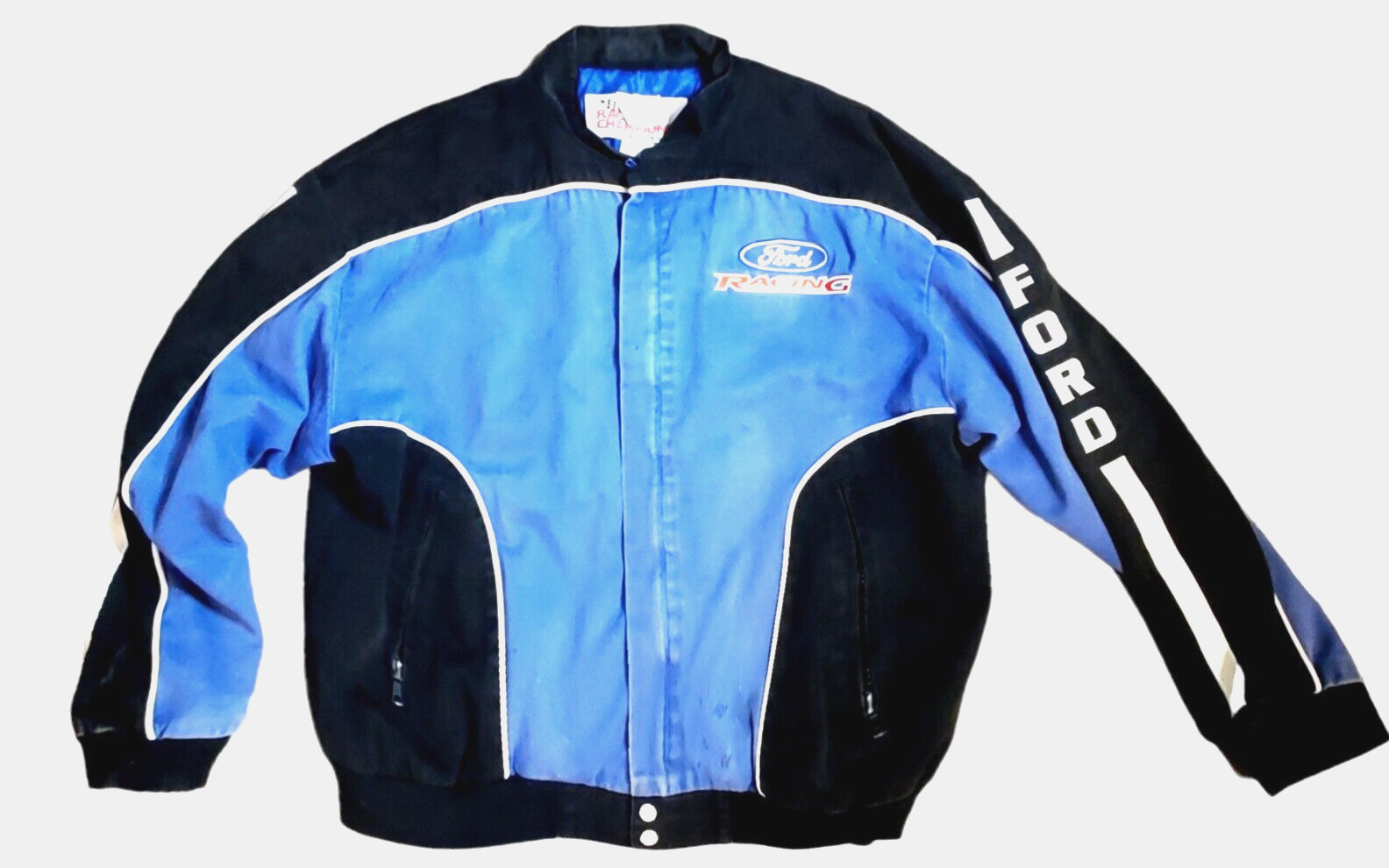 Ford Nascar Racing Championship Blue Bomber Jacket X… - Gem