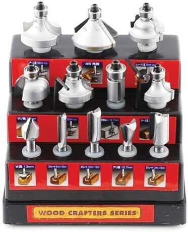 Wood Crafter Carbide Router Bit Set TRB-12S | eBay