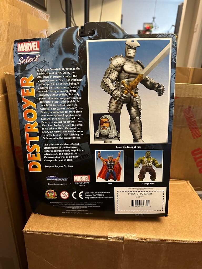 MARVEL SELECT DESTROYER ODIN ACTION FIGURE NIB Diamond Select 2016 NEW ...