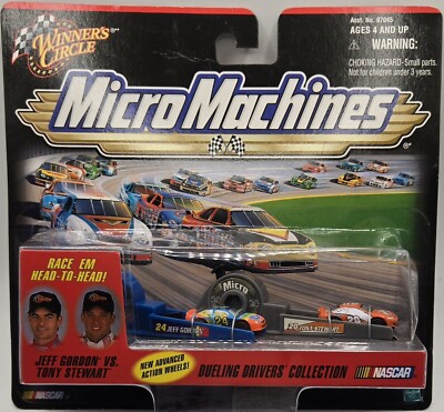 WINNERS CIRCLE MICRO MACHINES NASCAR JEFF GORDON TONY STEWART DUELING ...