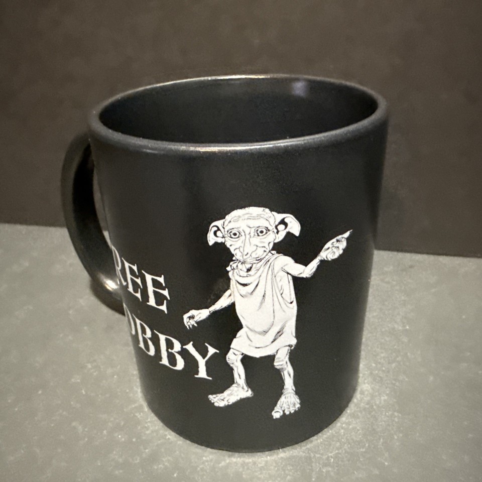 Harry Potter Free Dobby the House Elf 12 oz Coffee Tea Mug Black ...