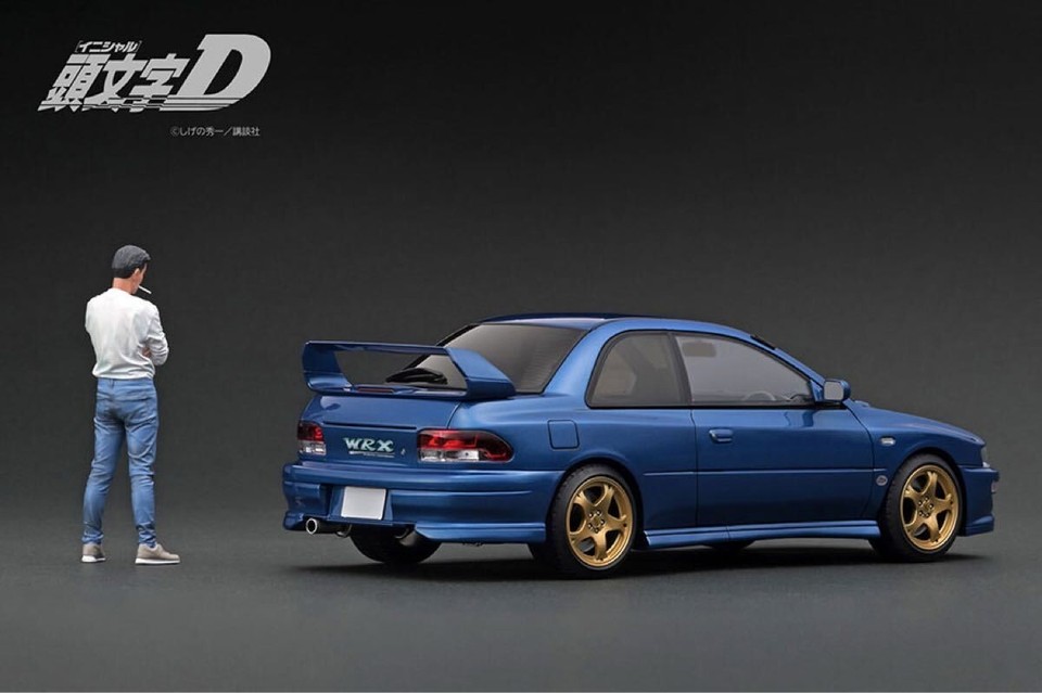 IG3538 1 18 INITIAL D SUBARU Impreza WRX type R STi With Mr.Bunta ...