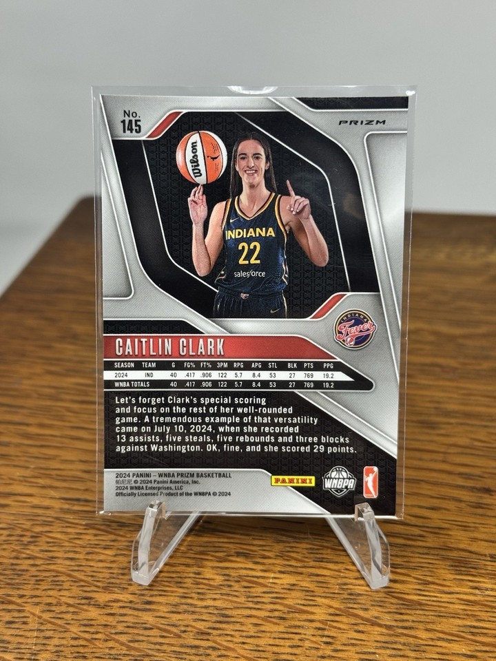 Caitlin Clark 2024 Panini WNBA Prizm #145 Image Variation Silver Prizm RC Fever | eBay
