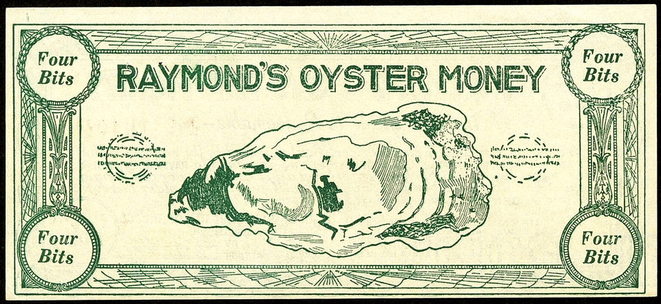 WA 50¢ RAYMOND Chamber of Commerce Washington OYSTER Money May, 1932 ...
