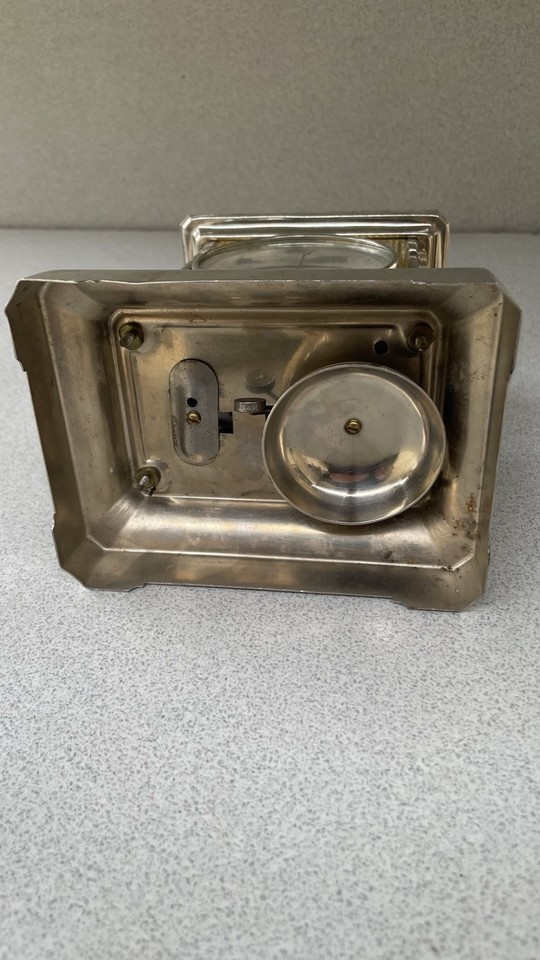 Antique German Mauthe Carriage Alarm Clock Germany Key Wind/ works | eBay