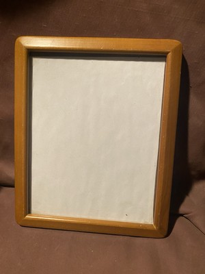 Mid-Century Vintage Teak Wood Photo Picture Frame Rounded Corners 8" X ...