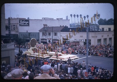 Pasadena Rose Bowl Parade Float 35mm Slide 1950s Red Kodachrome Sees ...