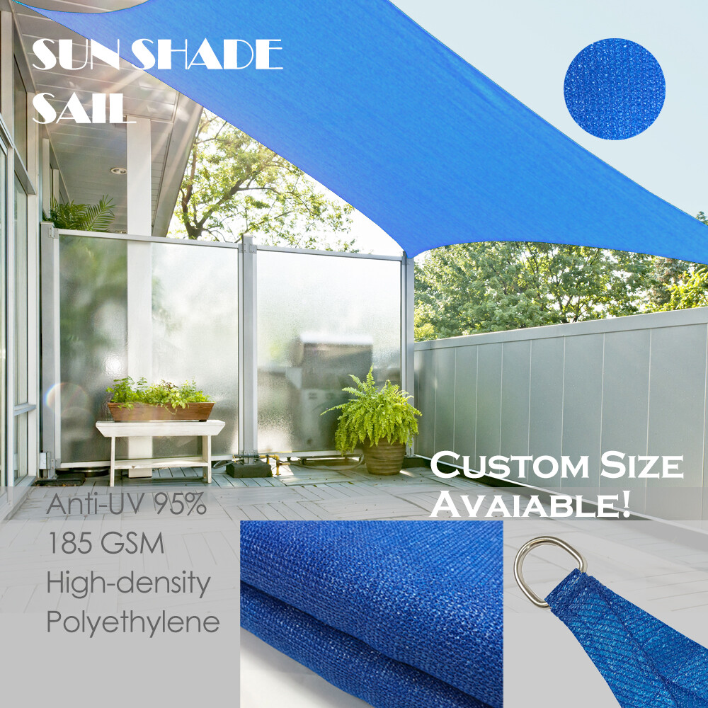 Breathable Square HDPE Sun Shade Sail Shade Canopy Cover Shelter Patio ...