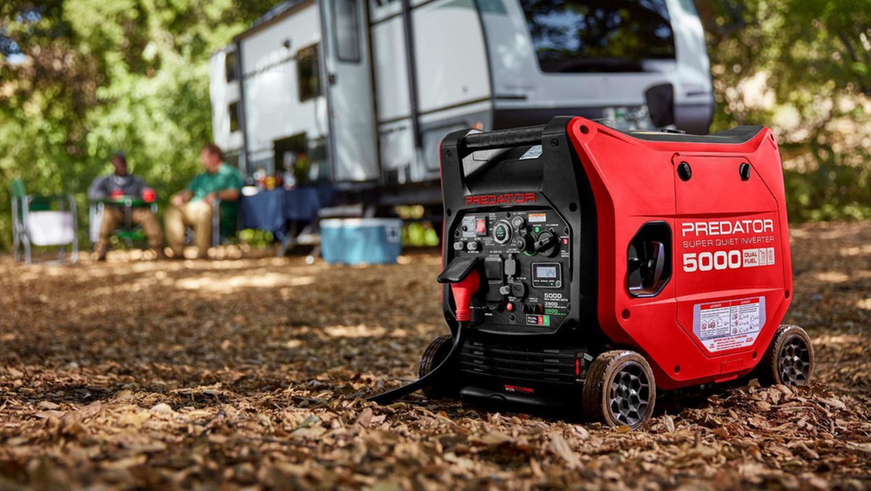 Predator 5000 Watt Inverter Generator Dual Fuel W/ Remote Start Camping ...