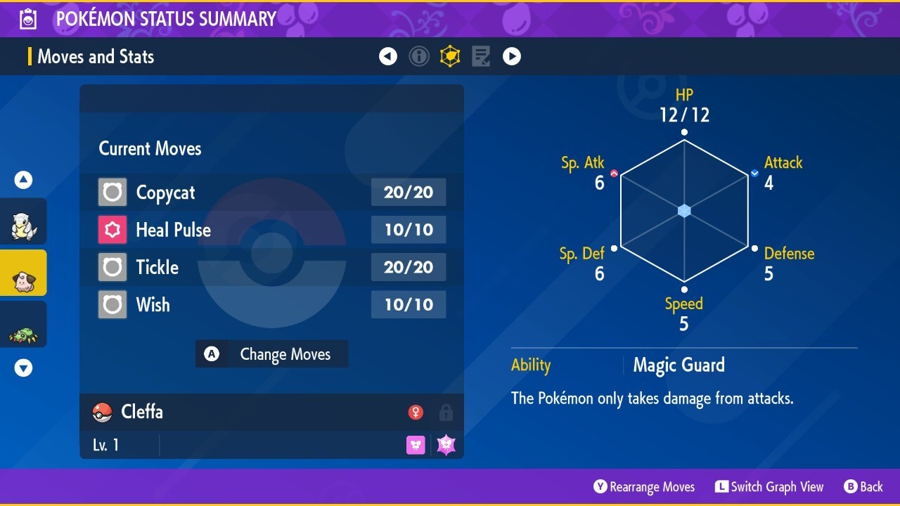 Cleffa XXXL Shiny Egg Lv. 1 6IV Jumbo Mark Size Modest Pokemon Scarlet ...