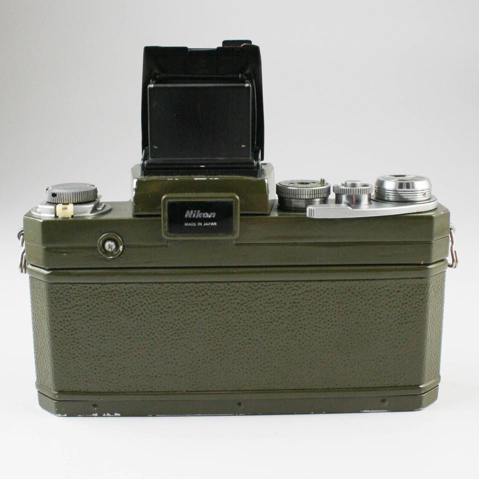 Nikon F Camera Body w/Waist Level Finder - Painted Green/Modified ...