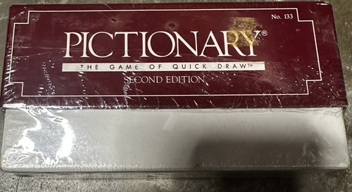 New Sealed Vintage 133 Second Edition Pictionary Board Game Quick Draw ...