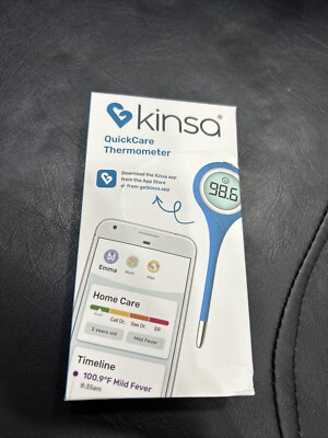 New KINSA Quick Care Thermometer Smart Digital Bluetooth KSA-120 Free ...