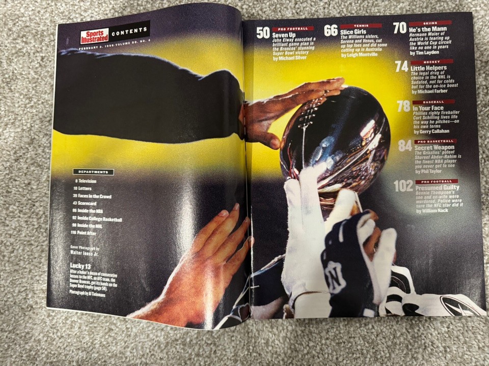 John Elway Denver Broncos Super Bowl - Sports Illustrated - February 2 ...