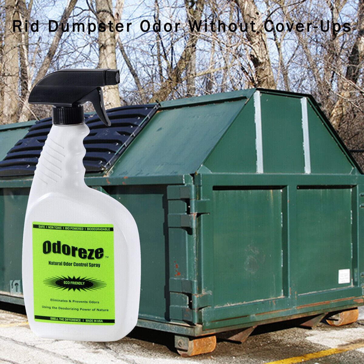 ODOREZE Natural Dumpster Odor Eliminator & Cleaner: 5 Gallon ...