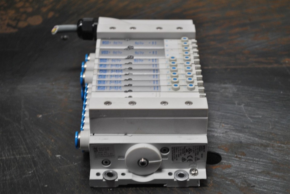 Festo Valve Block w/ (8) Valves 568656, 556838, 533343 | eBay