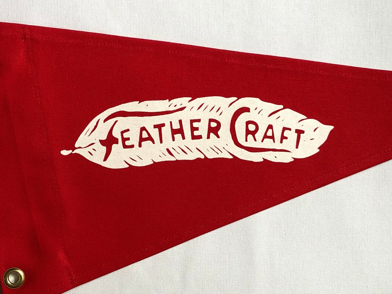 Feathercraft Vintage Style Boat Flag Pennant Nautical Feather Craft ...